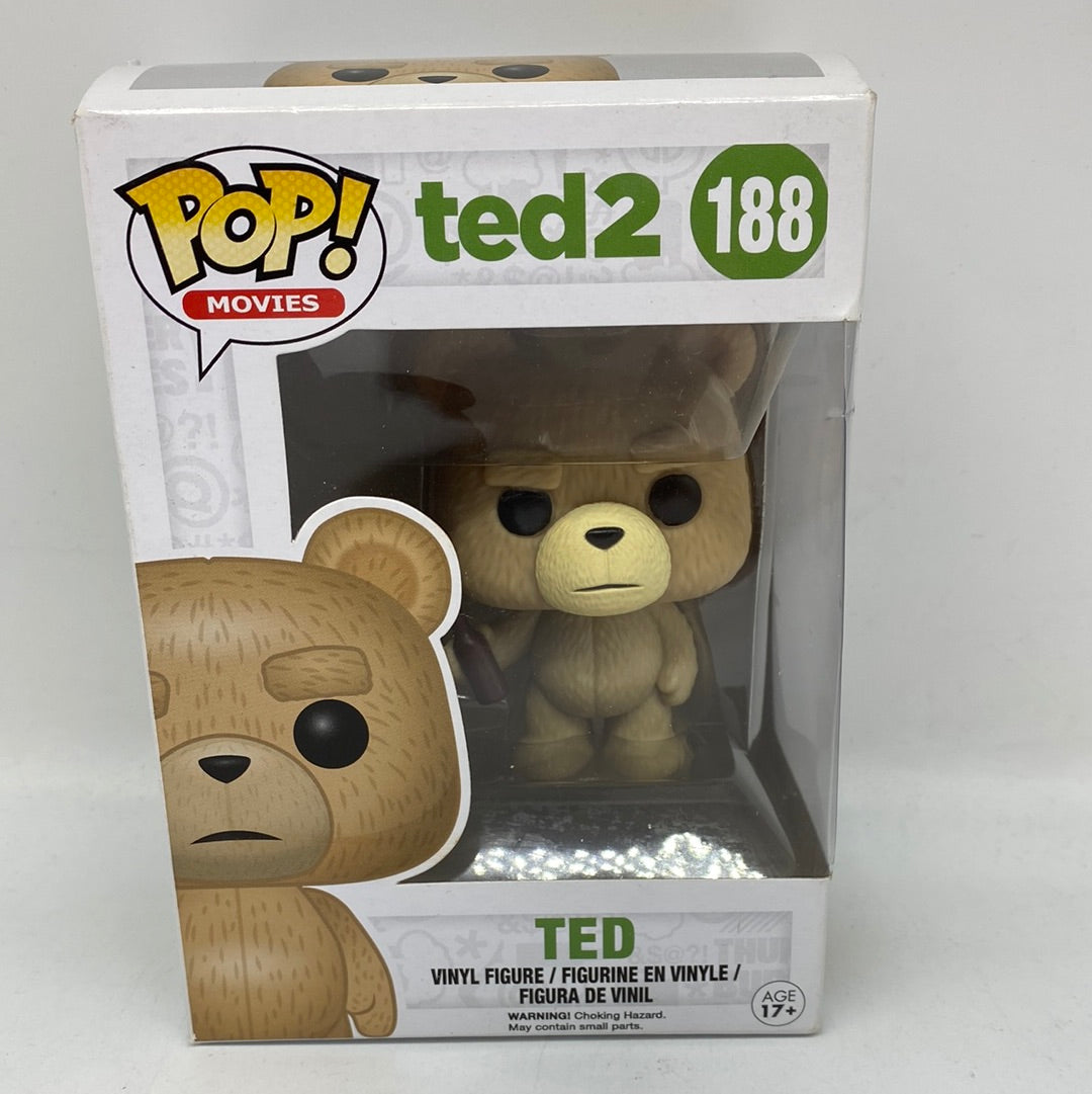 Funko Pop! ted2: Ted (Beer Bottle) #188 Vinyl Figure DAMAGED