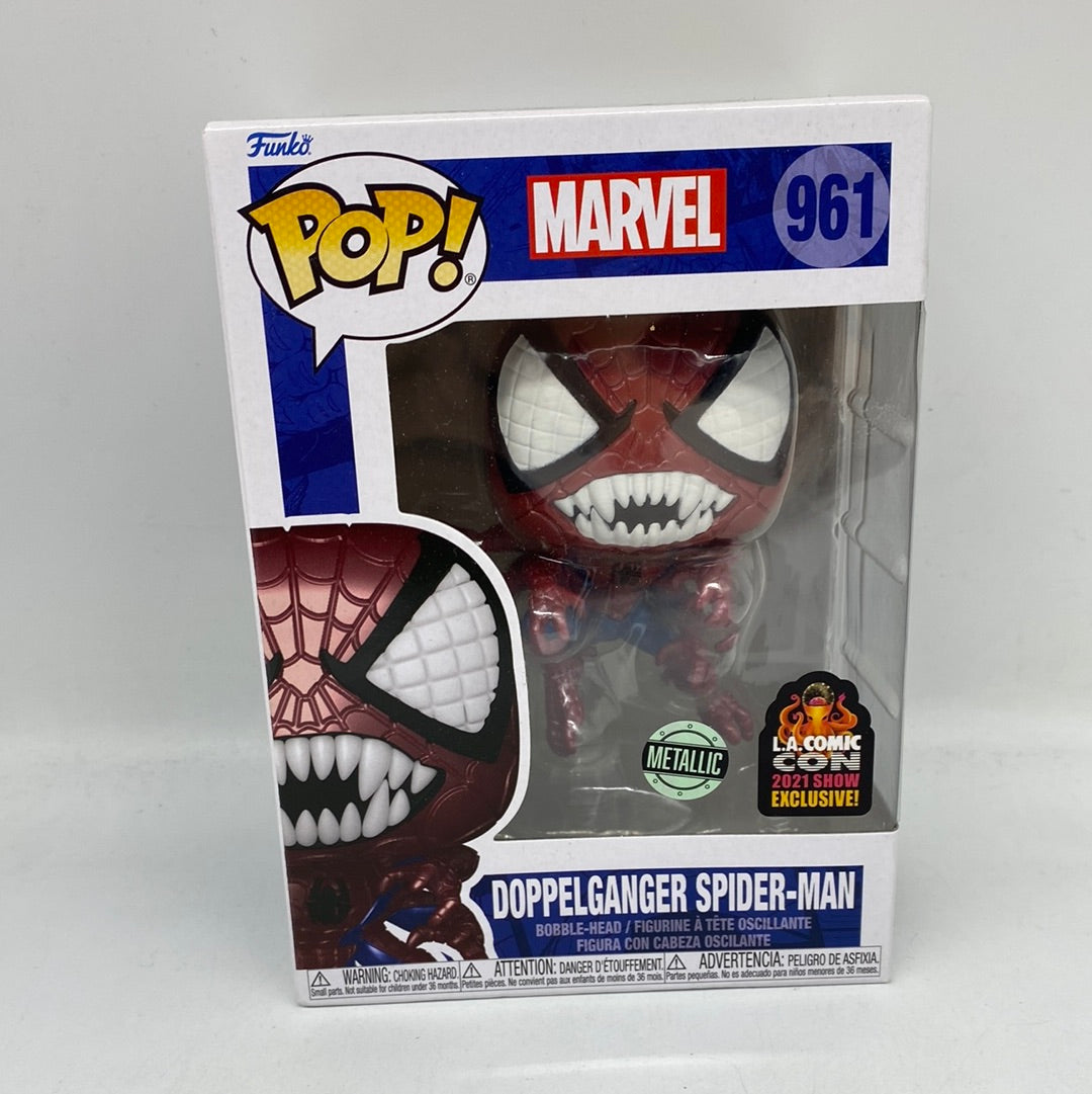 Funko Pop! Marvel: Doppelganger Spider-Man (Metallic) #961 Bobble-Head