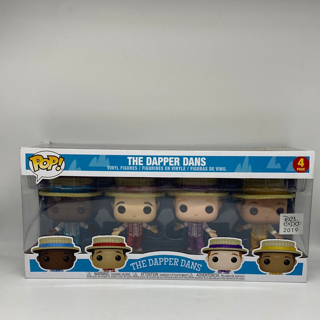 Funko Pop! Disney: The Dapper Dans 4 Pack Expo 2019 LE Exclusive DAMAG