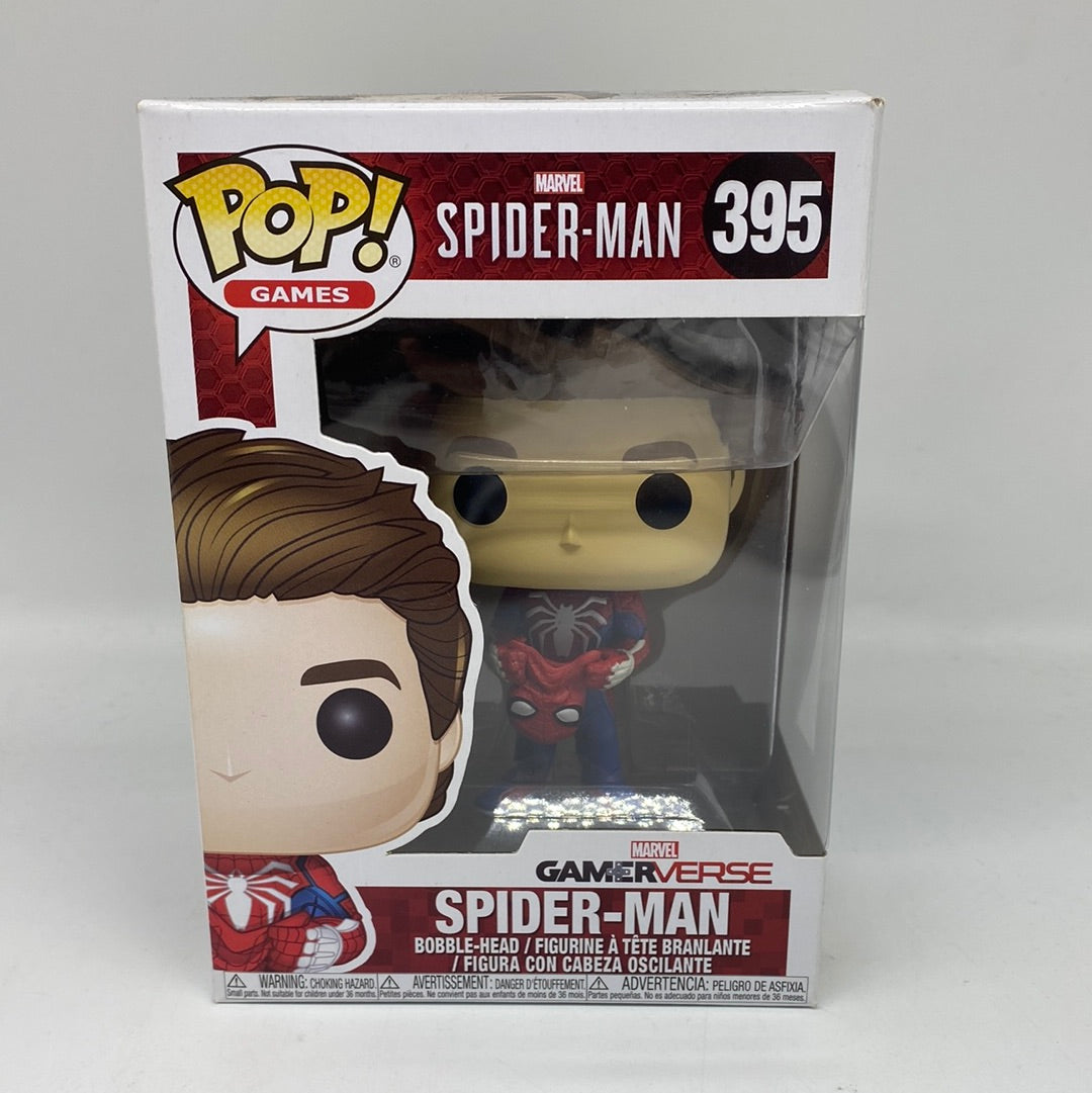 Funko Pop! Games: Marvel GamerVerse Spider-Man #395 Bobble-Head DAMAGE
