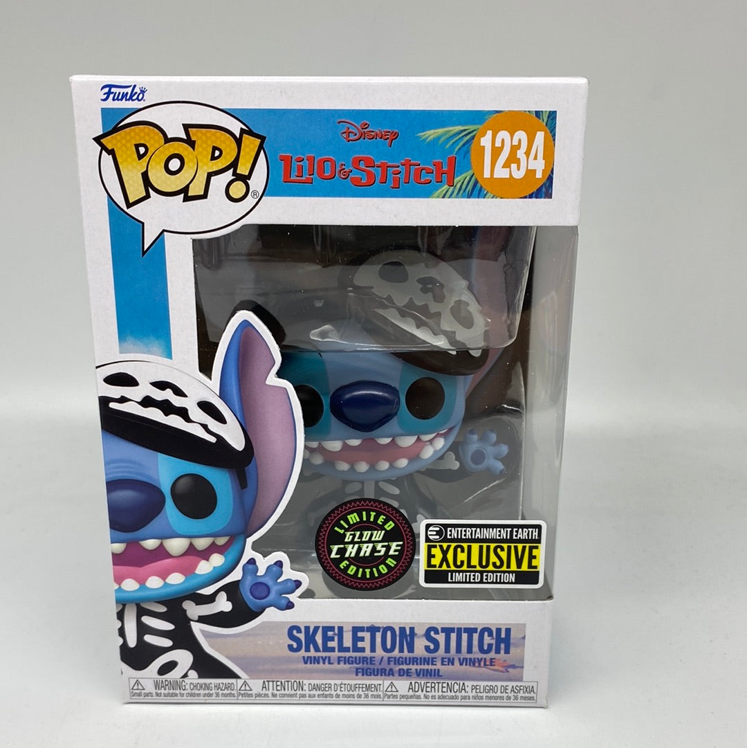 Funko Pop! Disney: Skeleton Stitch #1234 EE Exclusive GLOW chase