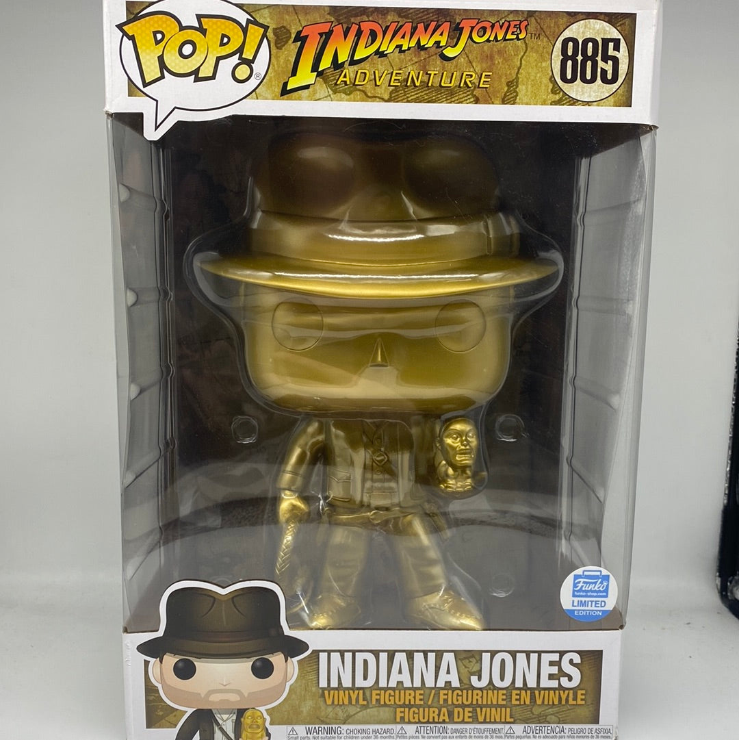 Funko POP! Disney 10 Inch Indiana Jones #885 [Gold, Metallic] Exclusiv