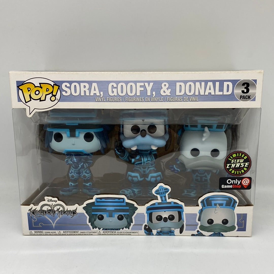 Funko Pop! Disney Kingdom Hearts: Sora, Goofy, & Donald (Tron-3 Pack)