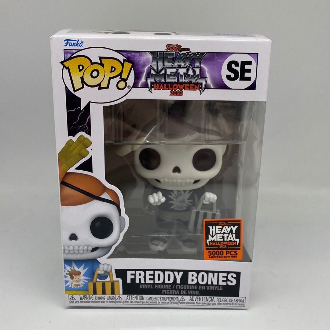 NYCC 2023 HEAVY METAL HALLOWEEN FUNKO POP! BOX OF FUN FREDDY BONES B&W