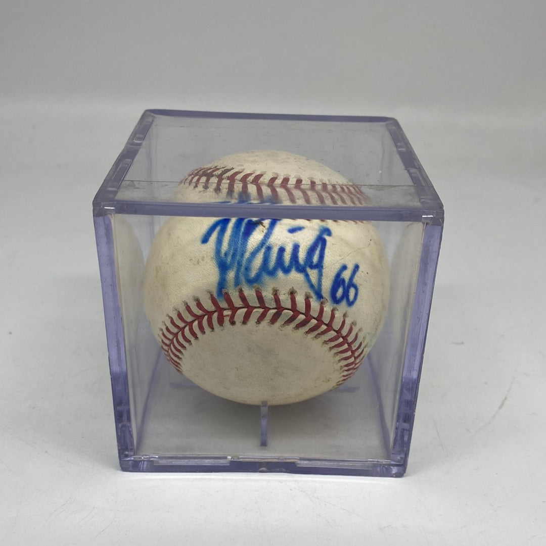 Yasiel Puig #66 Authenticated PSA Signed MLB Baseball