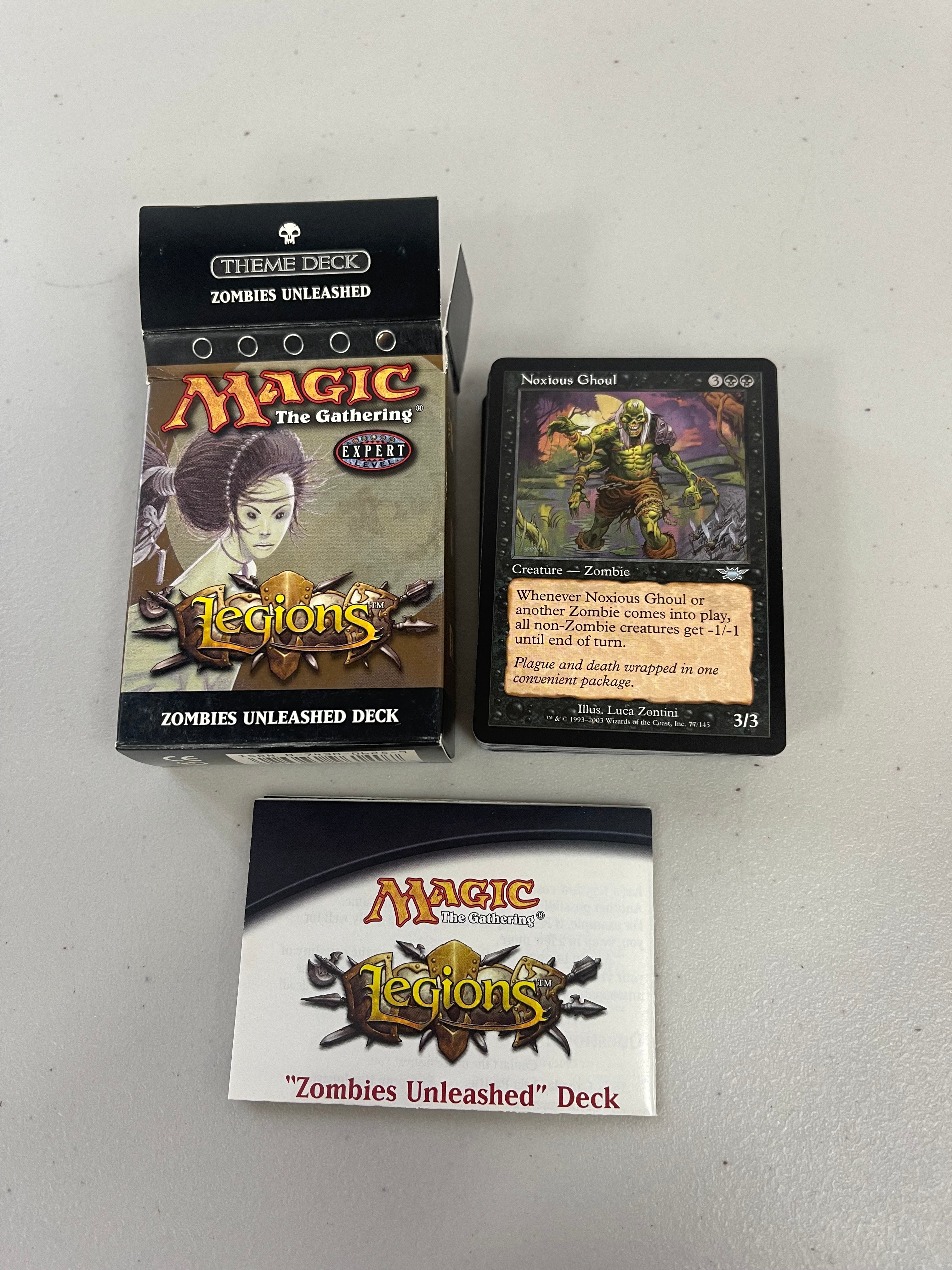 Magic The Gathering Legions Zombies Unleashed Deck Expert Level