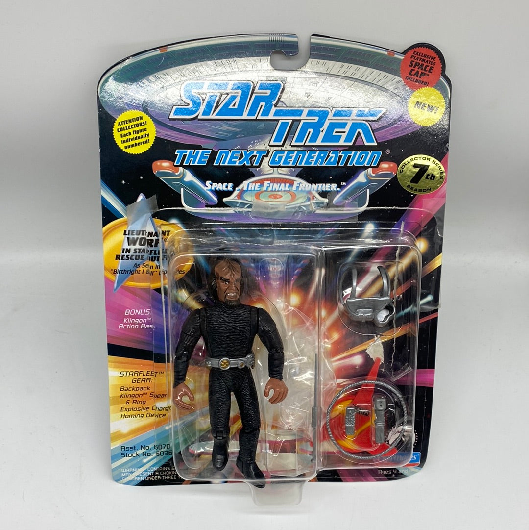 Star Trek Toys Lieutenant Worf - in Starfleet Rescue Outfit Action Fig
