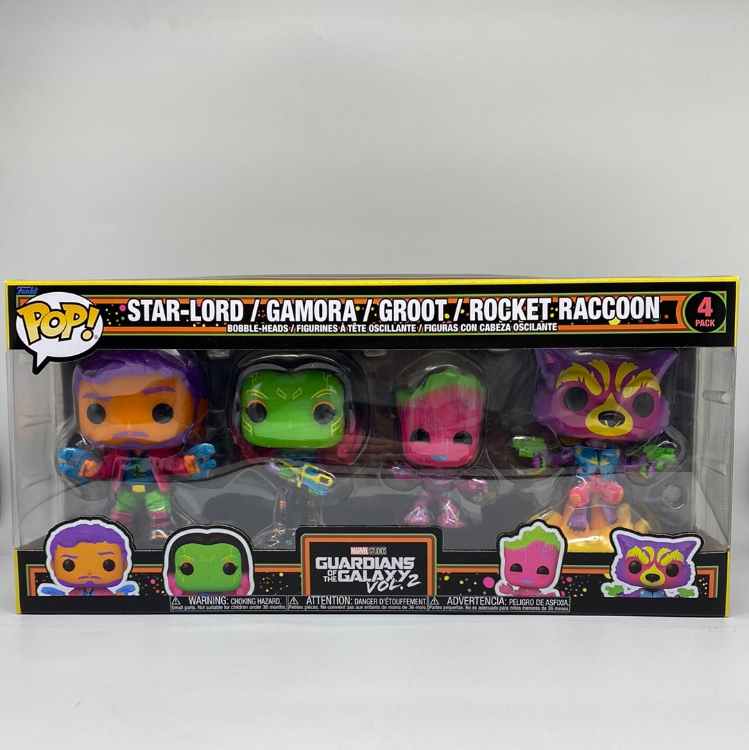 Star-Lord / Gamora / Groot / Rocket Raccoon (Blacklight | 4-Pack) Pop!