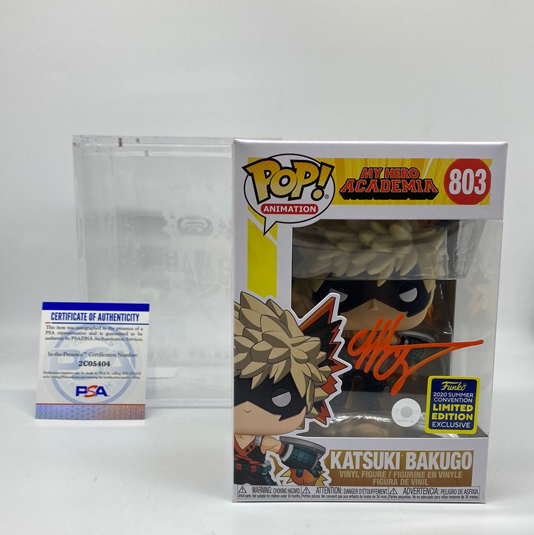 Signed Katsuki Bakugo Pop! Vinyl Figure #803