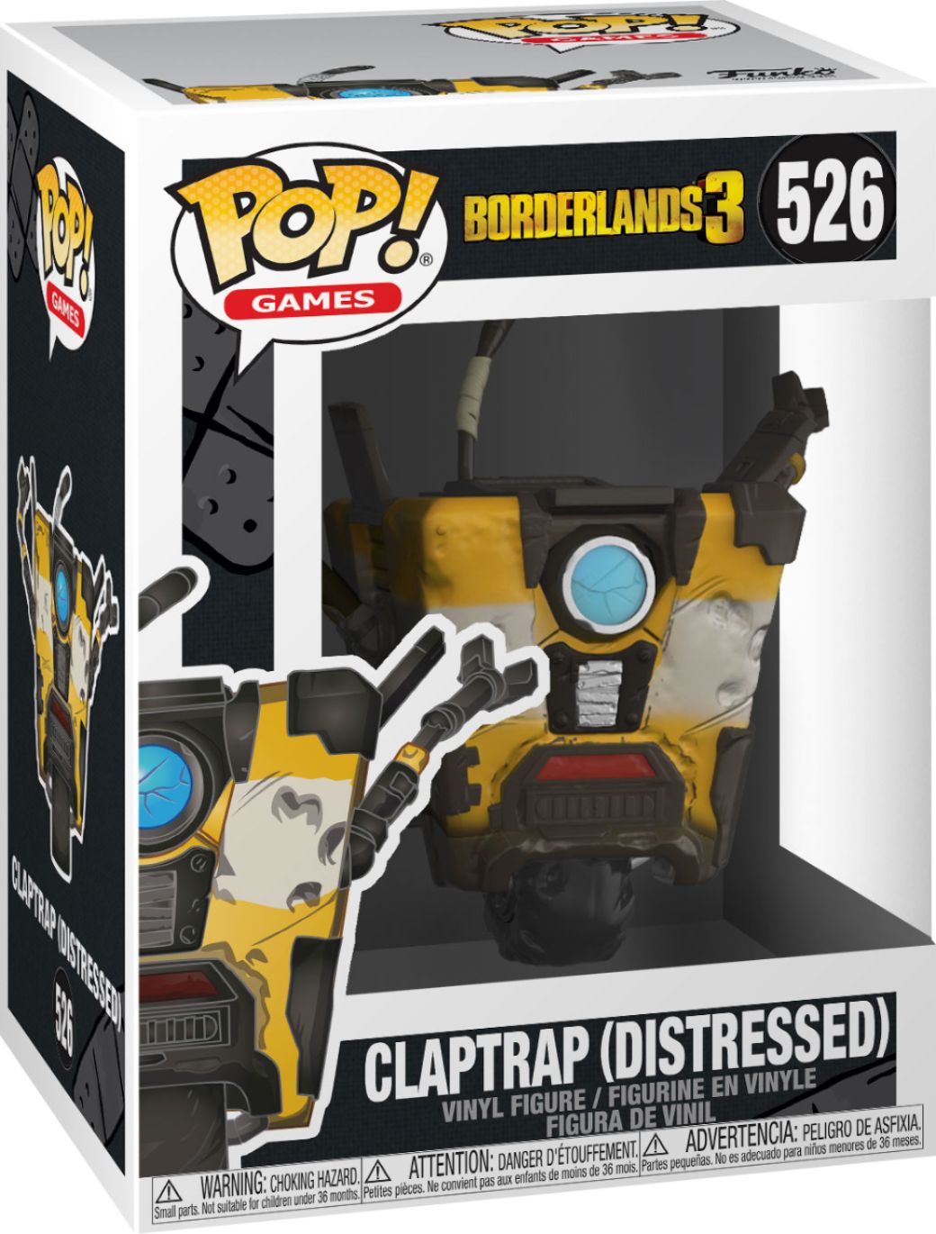 Borderlands 3 Claptrap (Distressed) Pop! Vinyl Figure #526