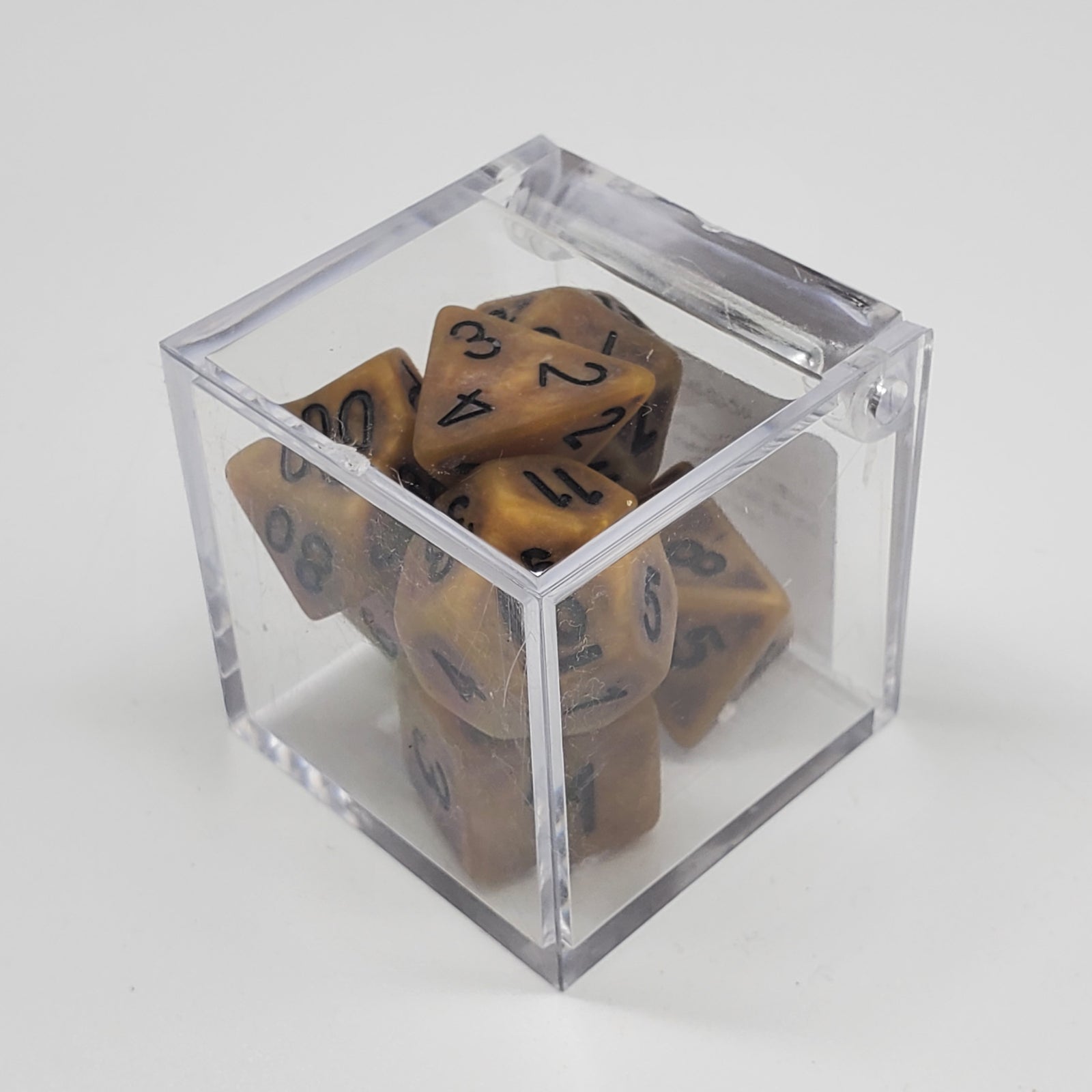 Critical Hit Collectibles - Ancient Gold Polyhedral Dice with Black Nu