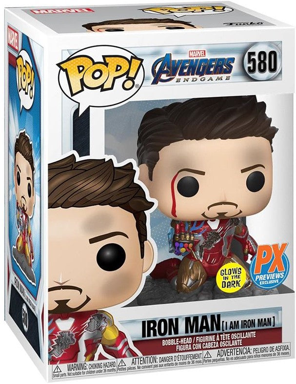 Iron Man (I Am Iron Man) GITD PX Previews Pop! Vinyl Figure #580