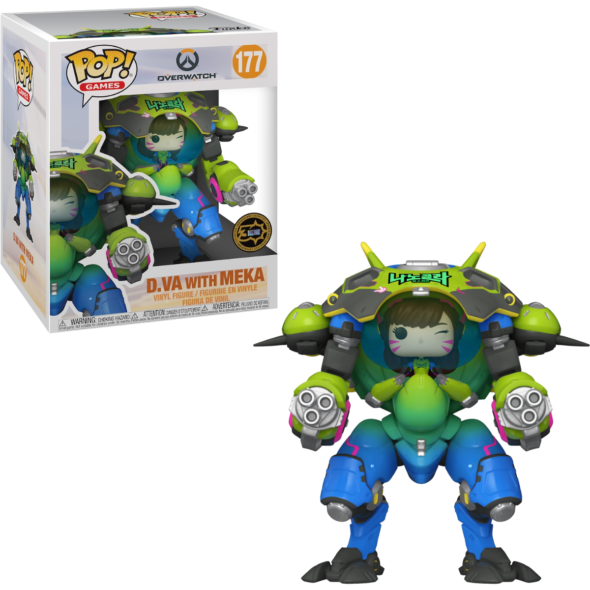 Overwatch D.Va with MEKA (Green) Pop! Vinyl Figure #177