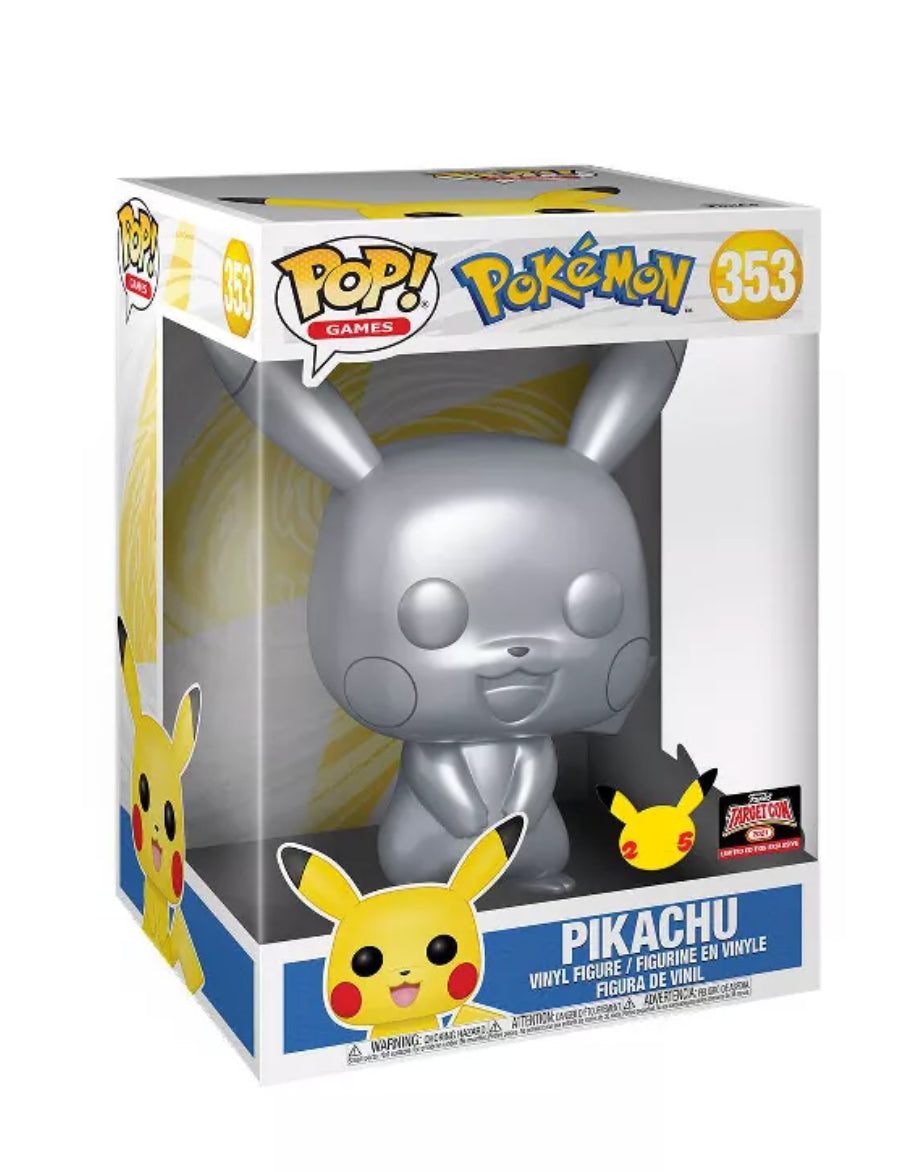 Pikachu (Silver Metallic) #353 (10-Inch)