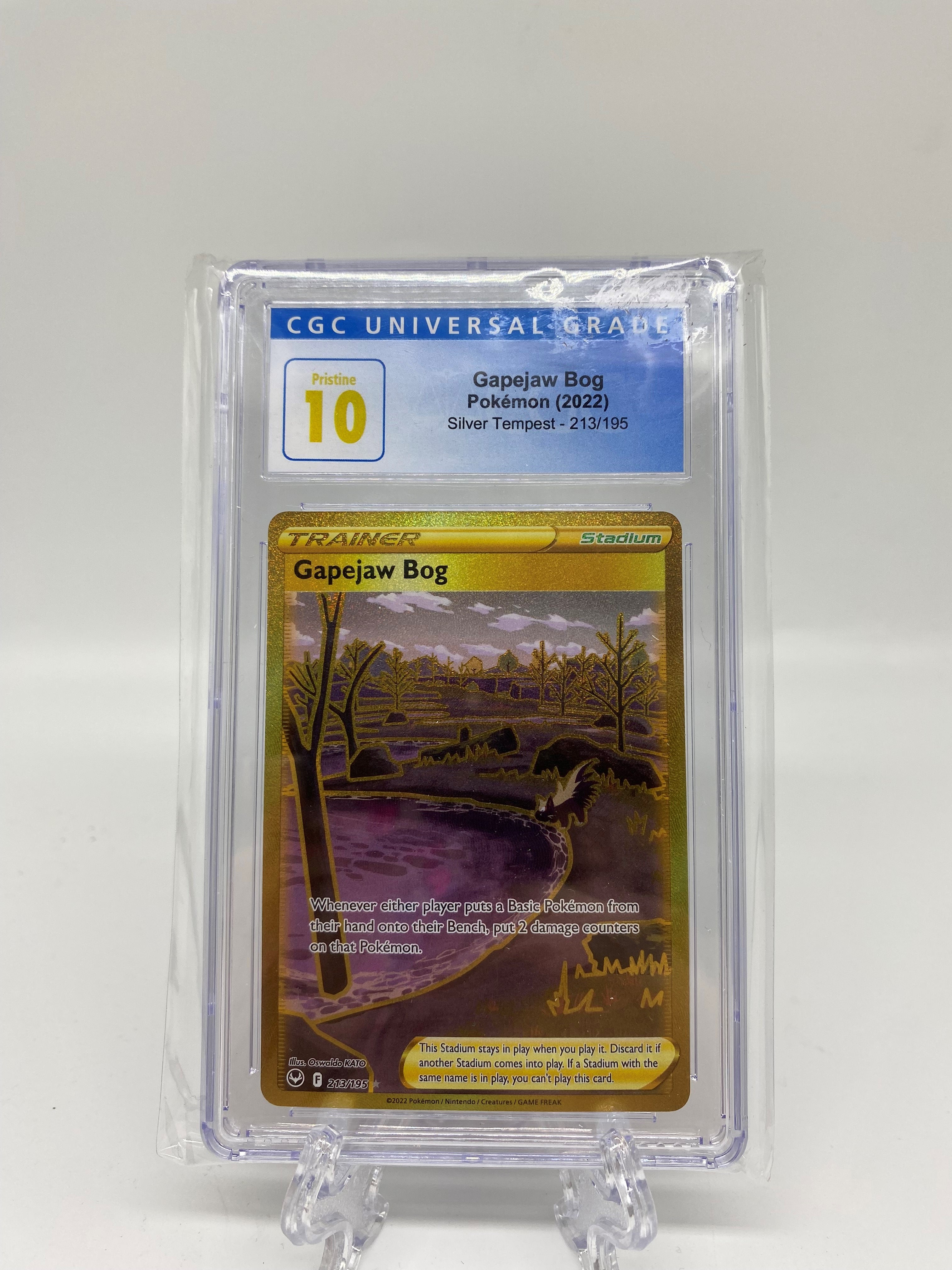 CGC Graded Pokemon Gapejaw Bog Secret 10