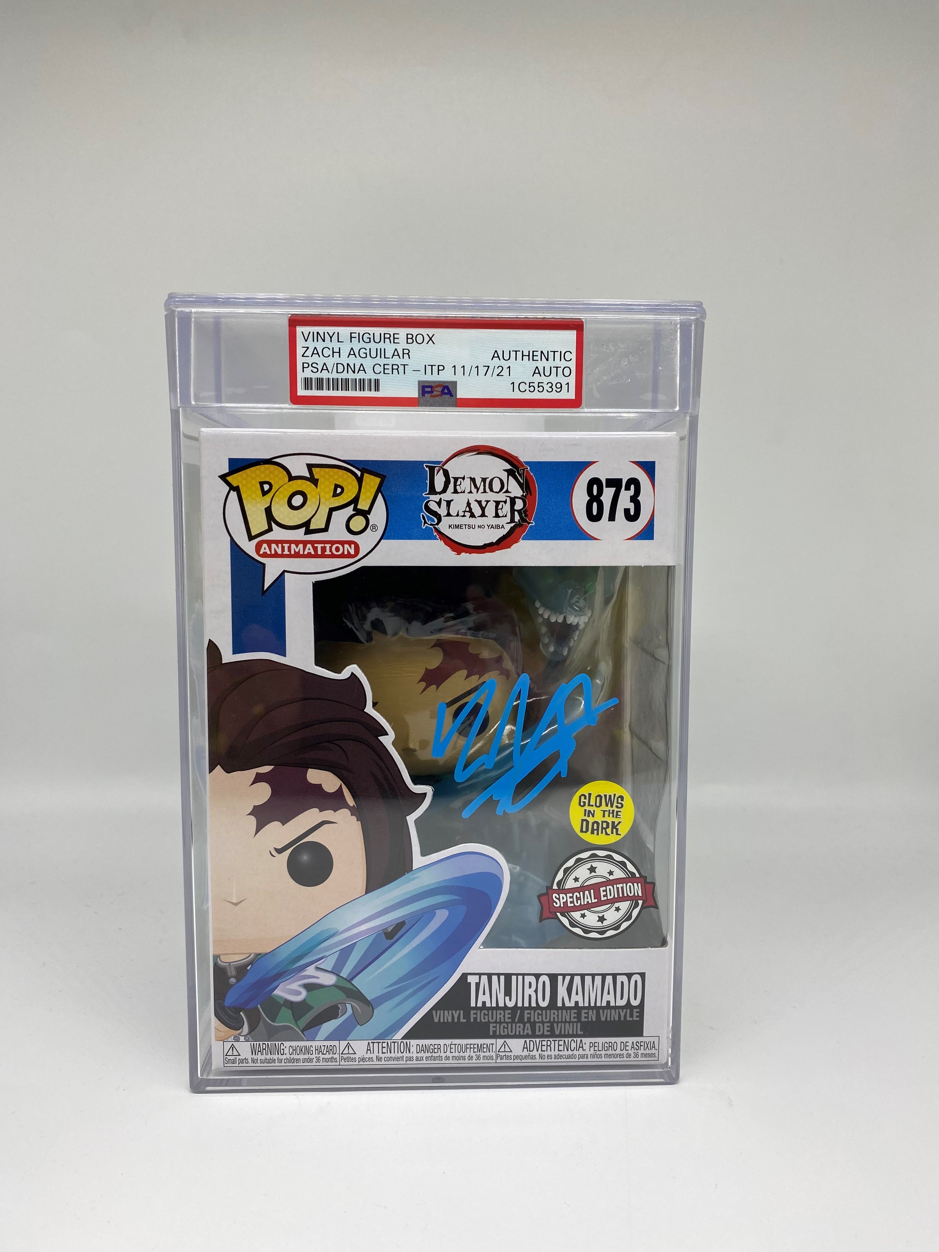 Signed Tanjiro Kamado Glow in the Dark SE Funko Pop #873