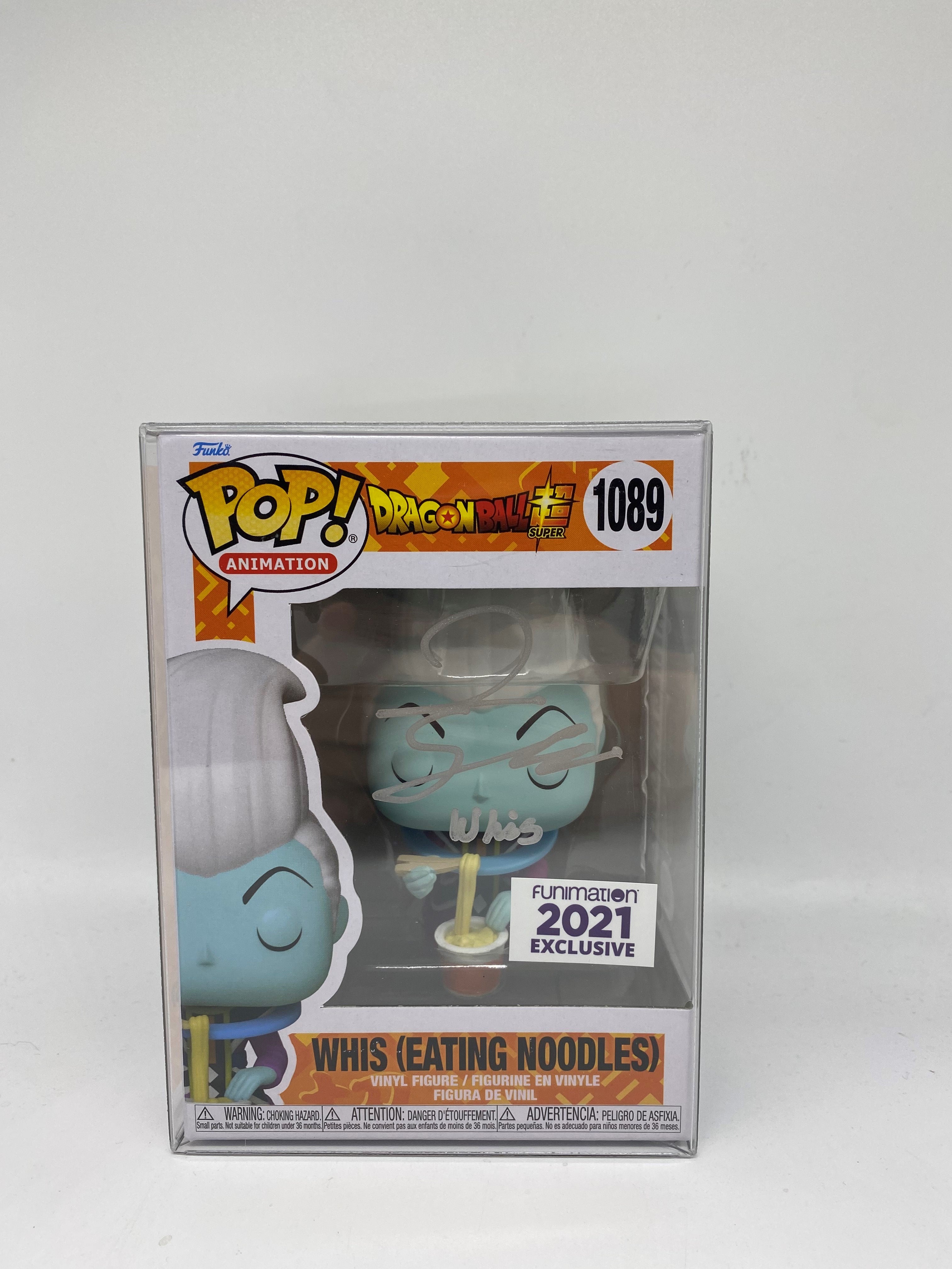 Signed Dragon Ball Z Whis (Eating Noodles) Funko Pop #1089